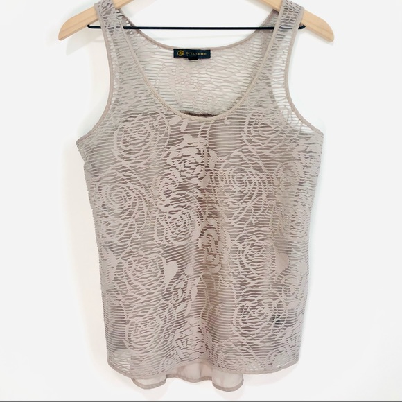 The Limited | Tops | Limited Outback Red Mixed Media Floral Striped ...